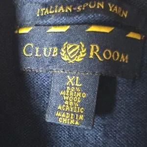 Club Room | Sweaters | Club Room Navy Polo Sweateritalianspun Yarnsz Xl ...